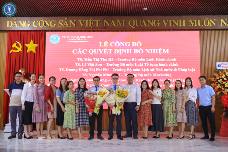 Lễ công bố quyết định bổ nhiệm và bổ nhiệm lại nhân sự các Phòng, Khoa, Trung Tâm